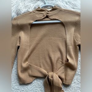 Tops | Open Back Turtle Neck | Poshmark